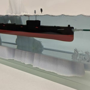 Diorama of Submarine in Epoxy Resin Project 675 (clamshell or Roaring ...