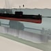 Diorama of Submarine in Epoxy Resin Project 675 clamshell or Roaring ...