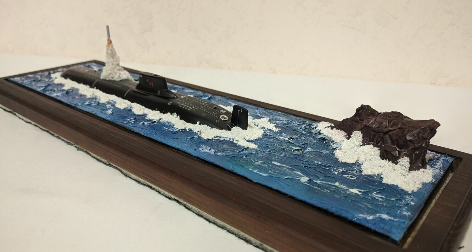 Diorama of Submarine Project USSR Russian 941 Shark Typhoon Handmade ...