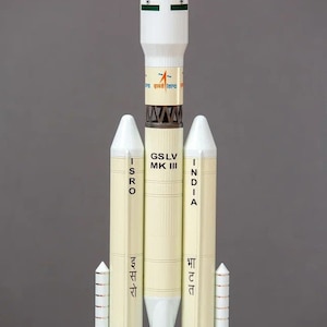 Indian ISRO GSLV MK3 Rocket Spacecraft Launch Vehicle Scale Model - Etsy