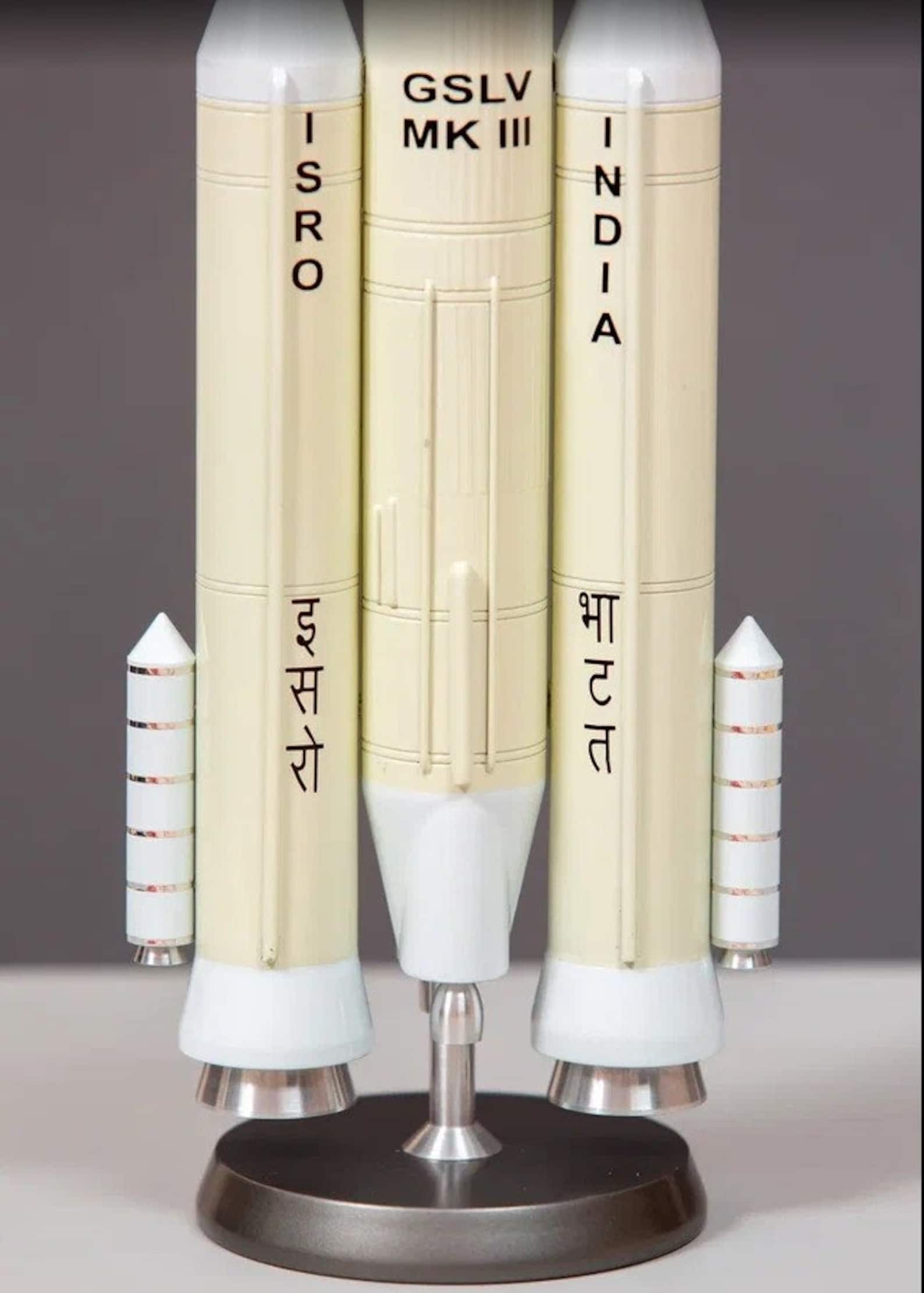 Indian ISRO GSLV MK3 Rocket Spacecraft Launch Vehicle Scale Model - Etsy