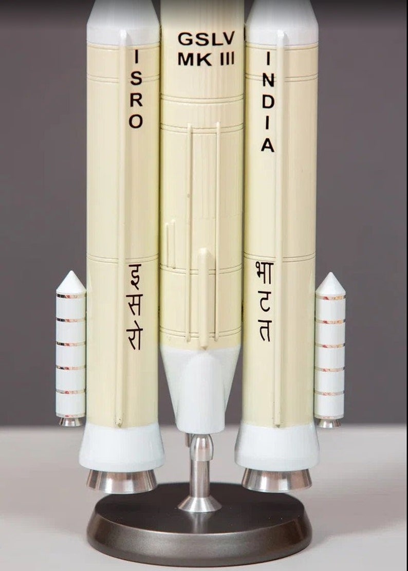 Indian ISRO GSLV MK3 Rocket Spacecraft Launch Vehicle Scale Model - Etsy