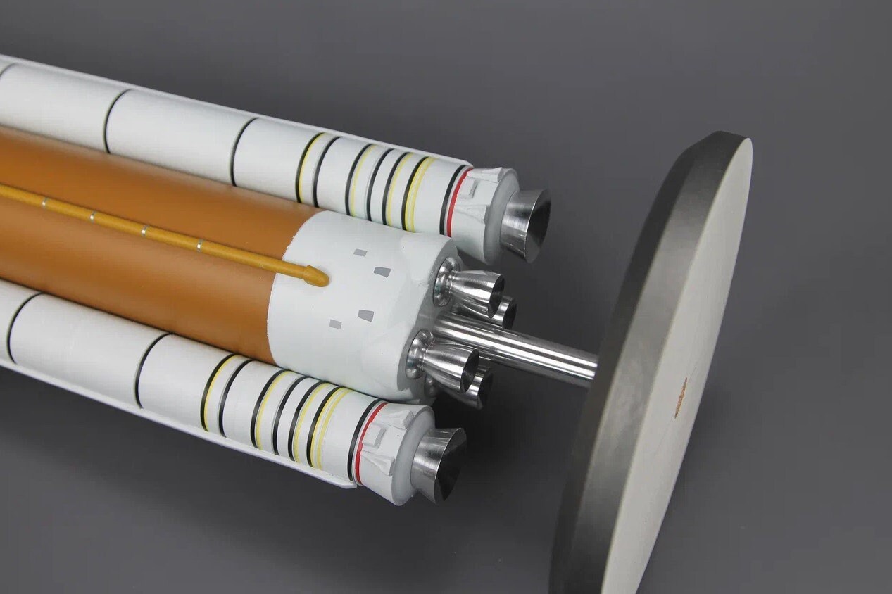 NASA SLS Block 1B Cargo Launch Vehicle Scale Model Scale 1:250 Made of ...