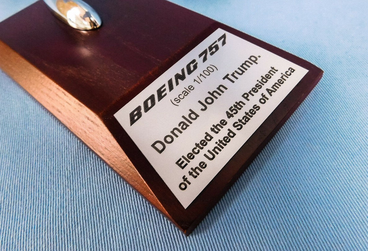 Boeing 757 President Jet Donald Trump Aircraft Handmade Desktop Plane ...