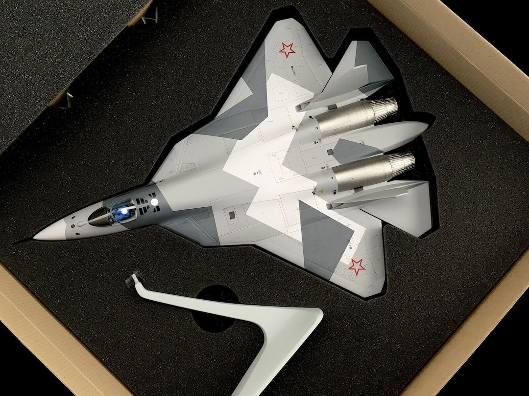 Premium Handmade Russian Sukhoi Su-57 Stealth Fighter Aircraft Camo - Etsy