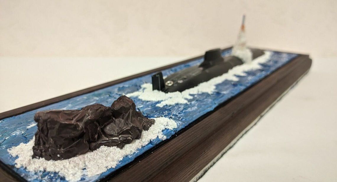 Diorama of Submarine Project USSR Russian 941 Shark Typhoon Handmade ...