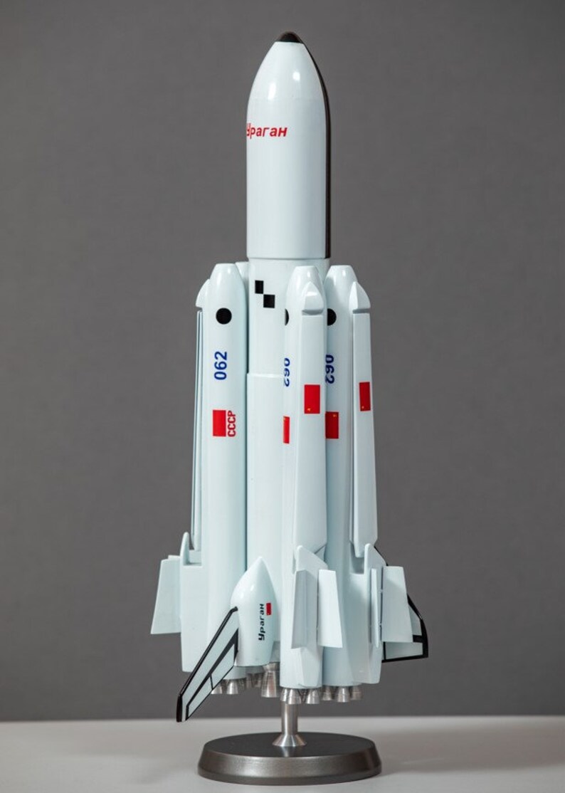 Handcraft and Handpainted USSR Energia 2 Uragan Rocket Spacecraft ...