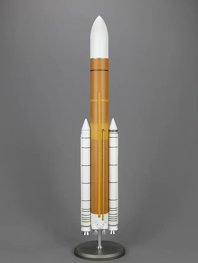NASA SLS Block 1B Cargo Launch Vehicle Scale Model Scale 1:250 Made of ...