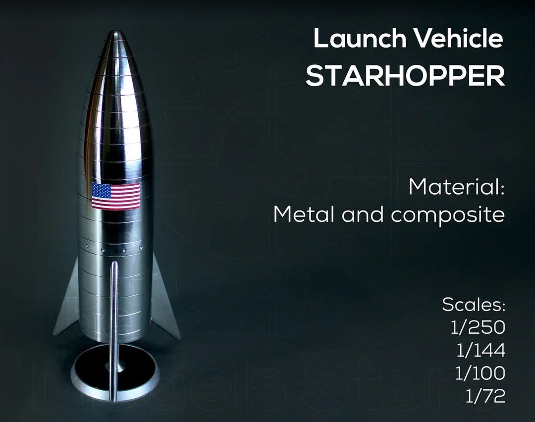Handmade Premium Spacex Starhopper Rocket Spacecraft Launch Vehicle ...