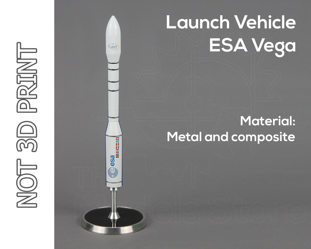 1:72 Scale Model of ESA Vega Rocket Vega Launch Vehicle Made of Metall ...