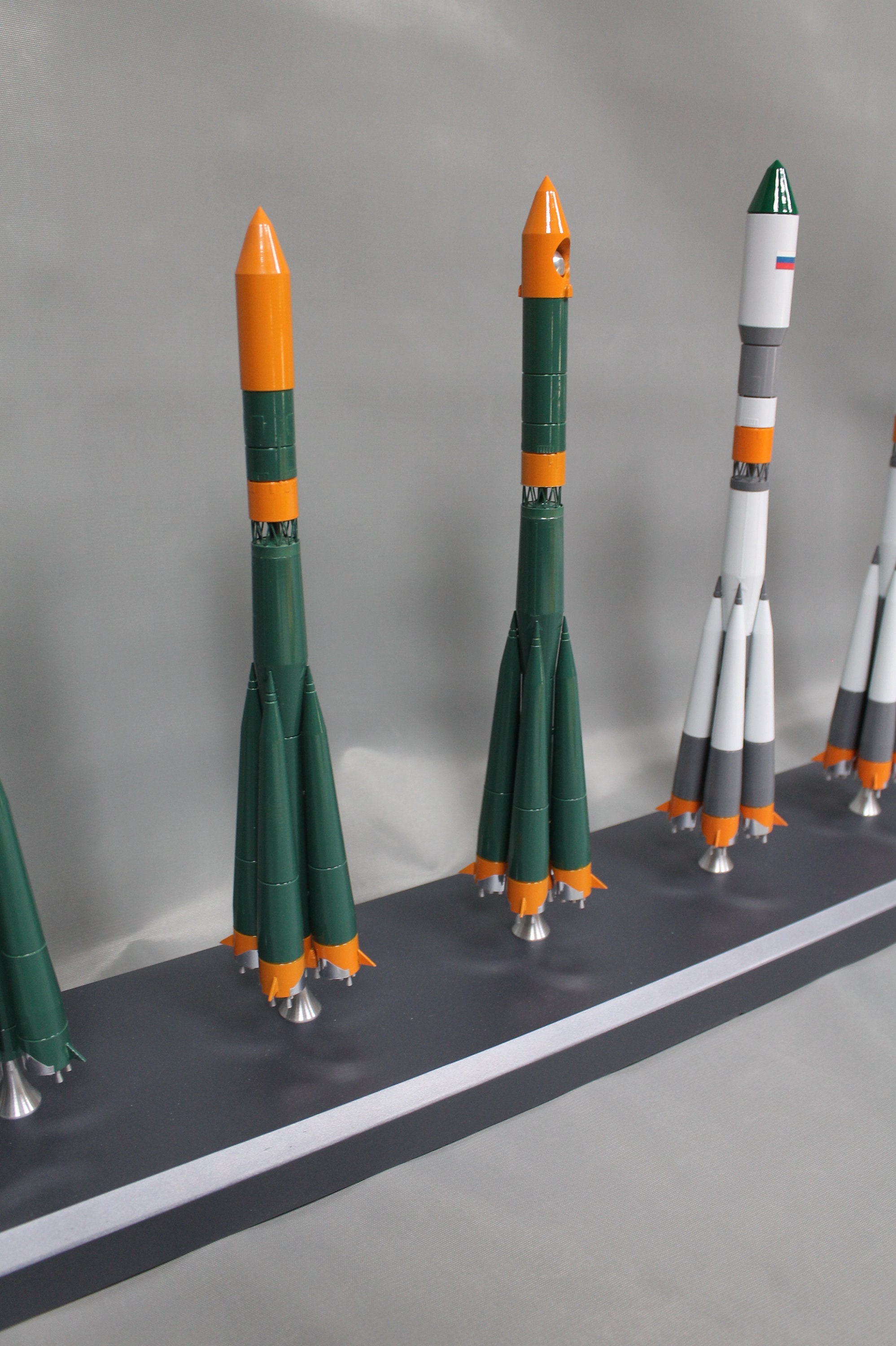 USSR Russian R7-soyuz Family Set of Rocket Launch Vehicle Scale Model ...