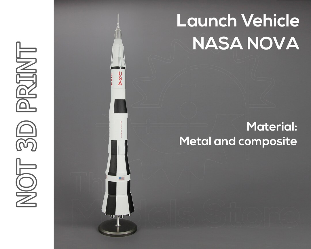 Legendary NASA Nova Rocket Scale 1:100 | Handcraft Model Launch Vehicle ...