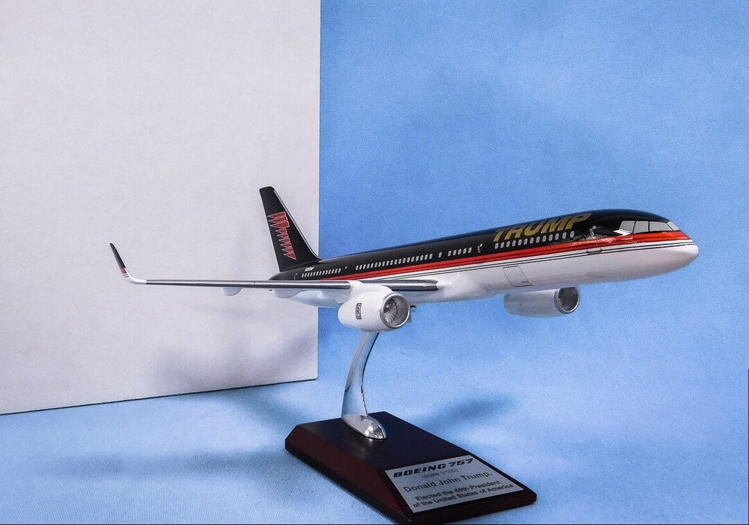 Boeing 757 President Jet Donald Trump Aircraft Handmade Desktop Plane ...