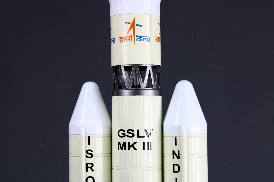 Indian ISRO GSLV MK3 Rocket Spacecraft Launch Vehicle Scale Model - Etsy