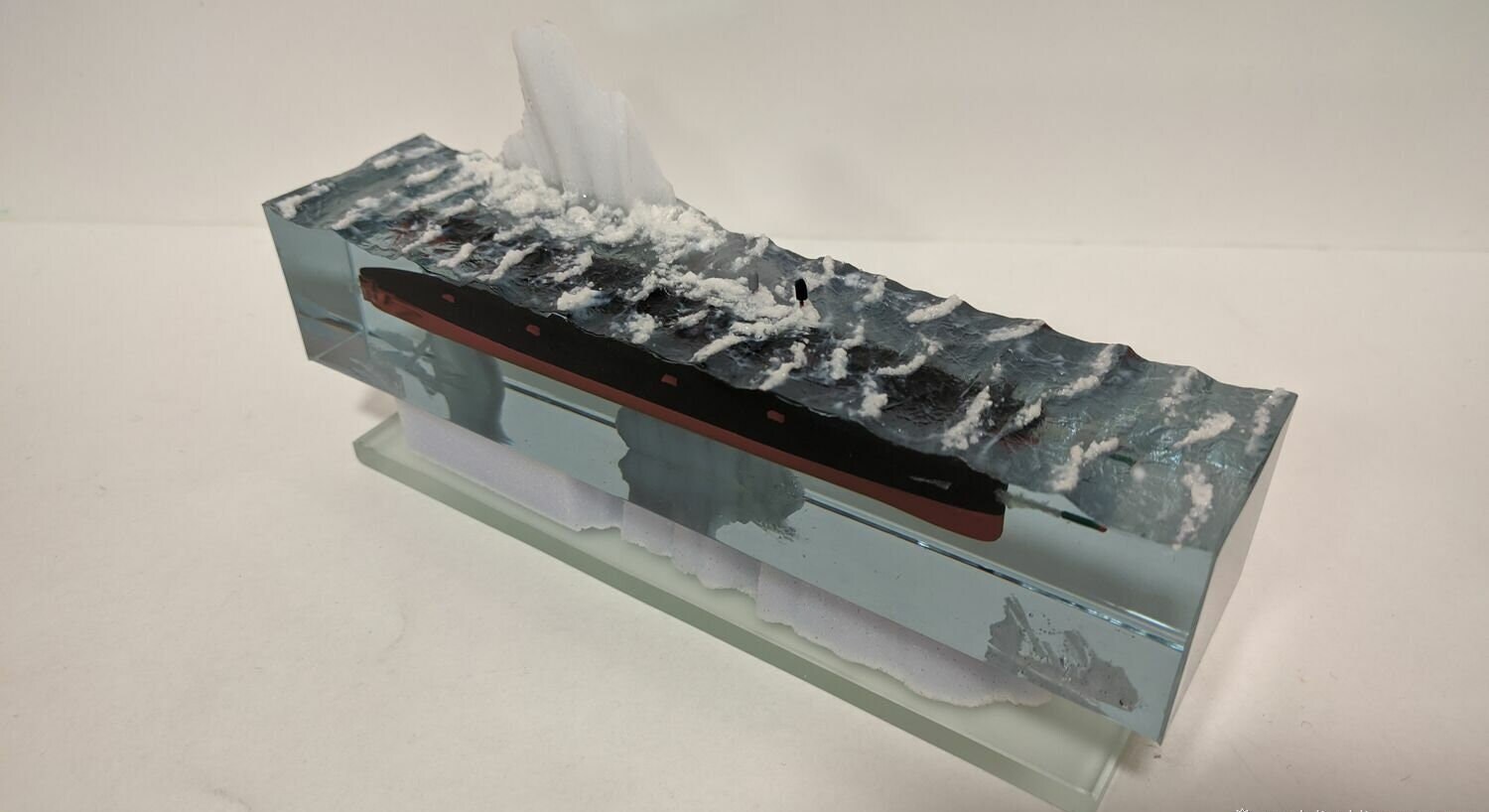 Diorama of Submarine in Epoxy Resin Project 675 (clamshell or Roaring ...