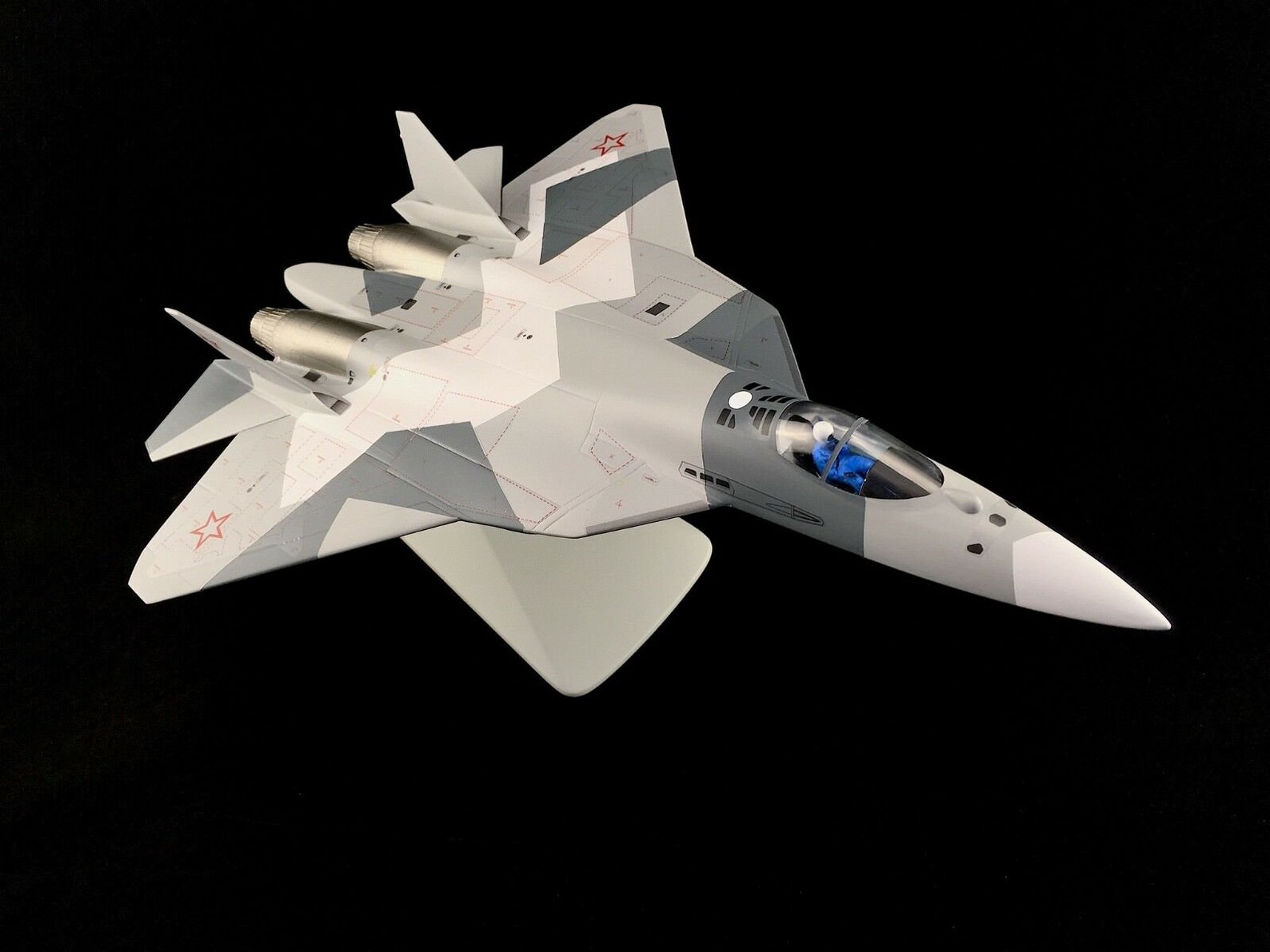 Premium Handmade Russian Sukhoi Su-57 Stealth Fighter Aircraft Camo ...