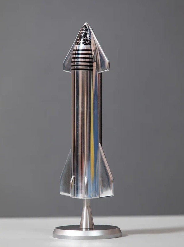 Spacex Falcon Superheavy Rocket Spacecraft Launch Vehicle Scale Model ...