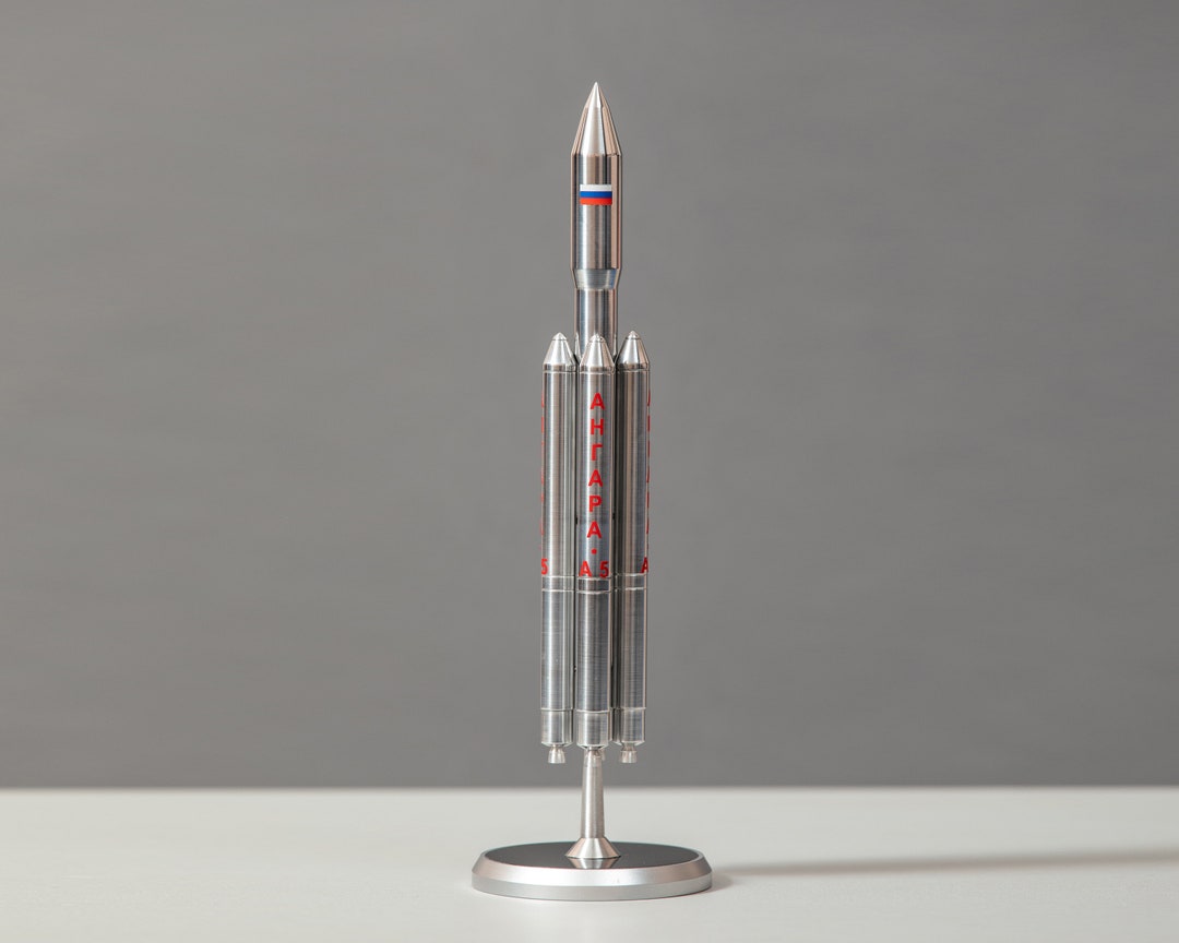 Russian Angara A5 Rocket Spacecraft Launch Vehicle Scale Model Metallic ...