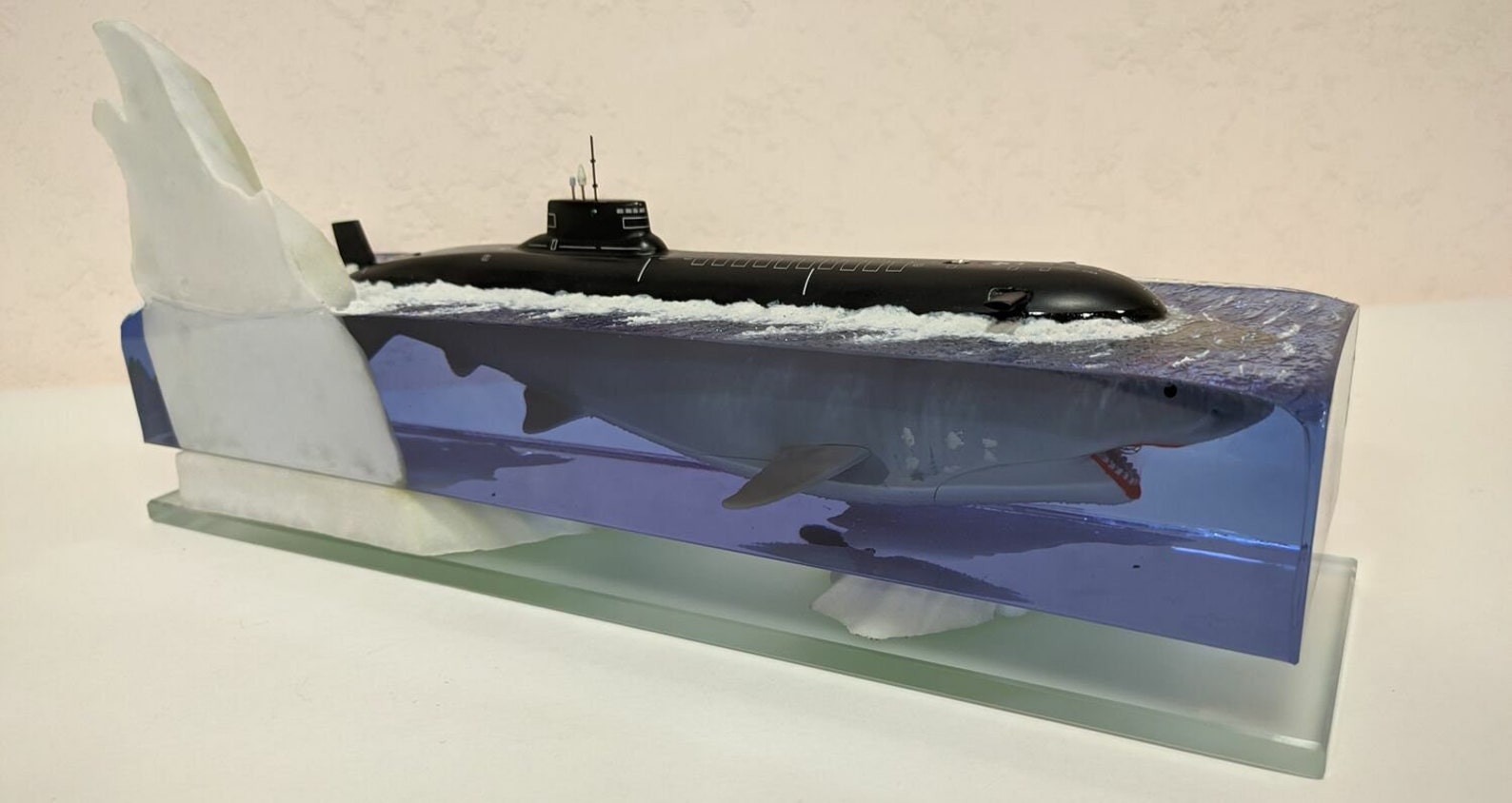 Diorama of Submarine in Epoxy Resin Project 941 shark the World's ...