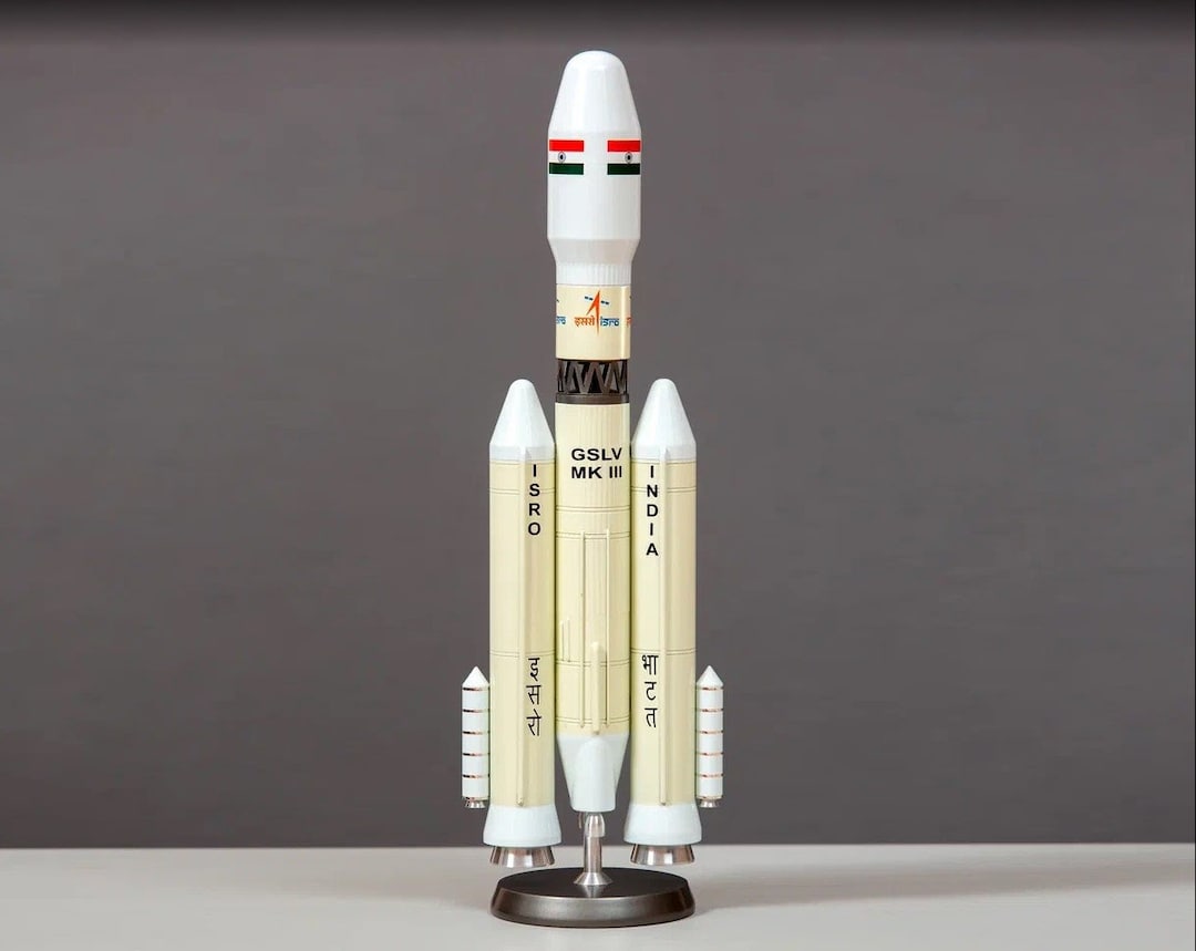 Indian ISRO GSLV MK3 Rocket Spacecraft Launch Vehicle Scale Model - Etsy