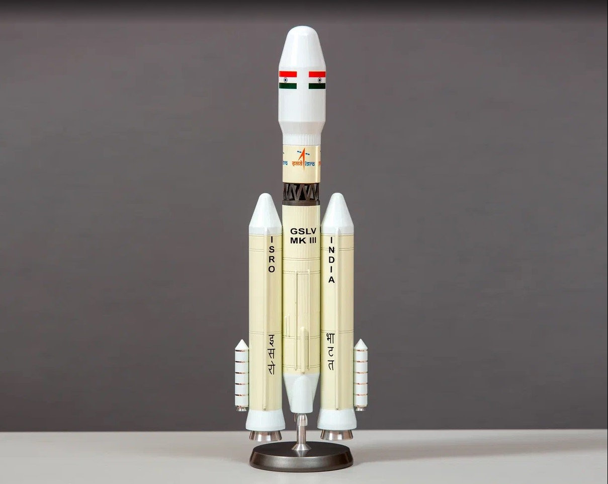 Indian ISRO GSLV MK3 Rocket Spacecraft Launch Vehicle Scale Model ...
