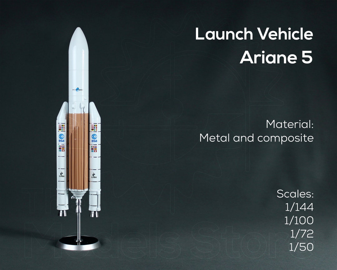 ESA Ariane 5 Spacecraft Launch Vehicle Scale Model - Etsy