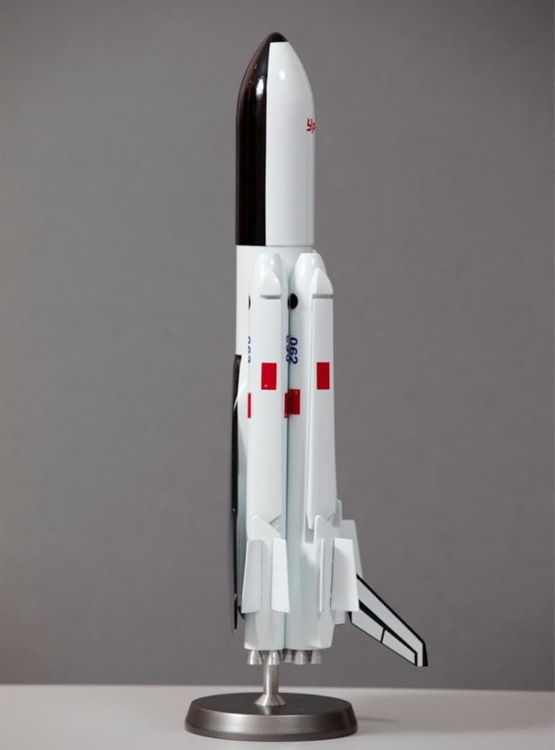 Handcraft and Handpainted USSR Energia 2 Uragan Rocket Spacecraft ...