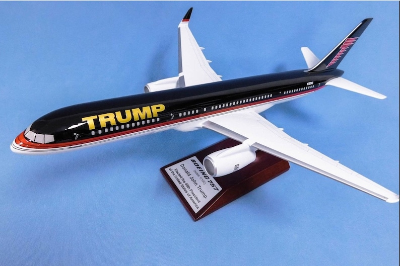 Boeing 757 President Jet Donald Trump Aircraft Handmade Desktop Plane ...