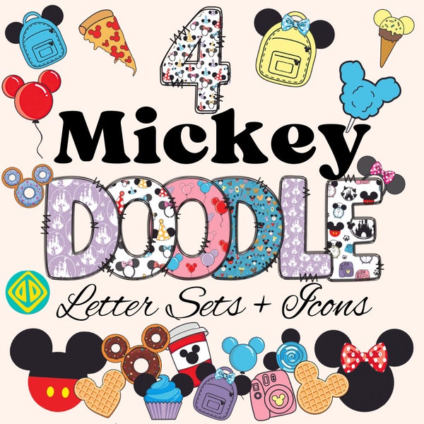 Mickey Mouse Letter - Etsy
