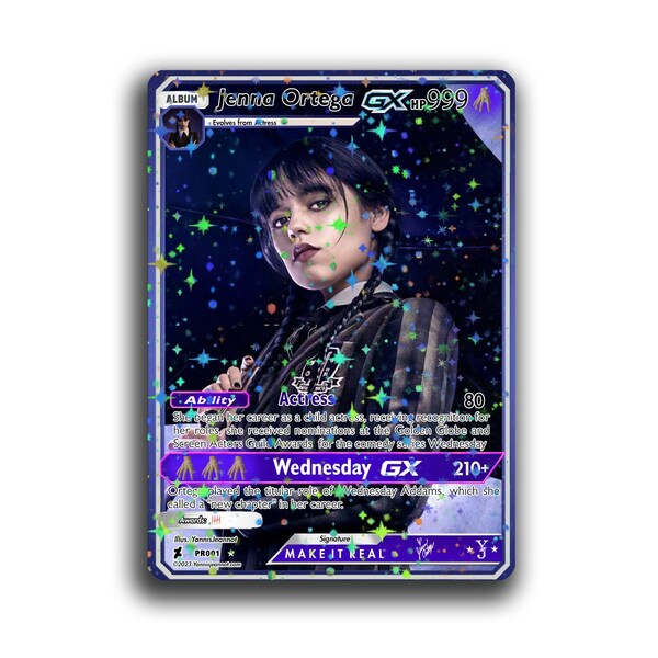 Jenna Ortega Card - Etsy