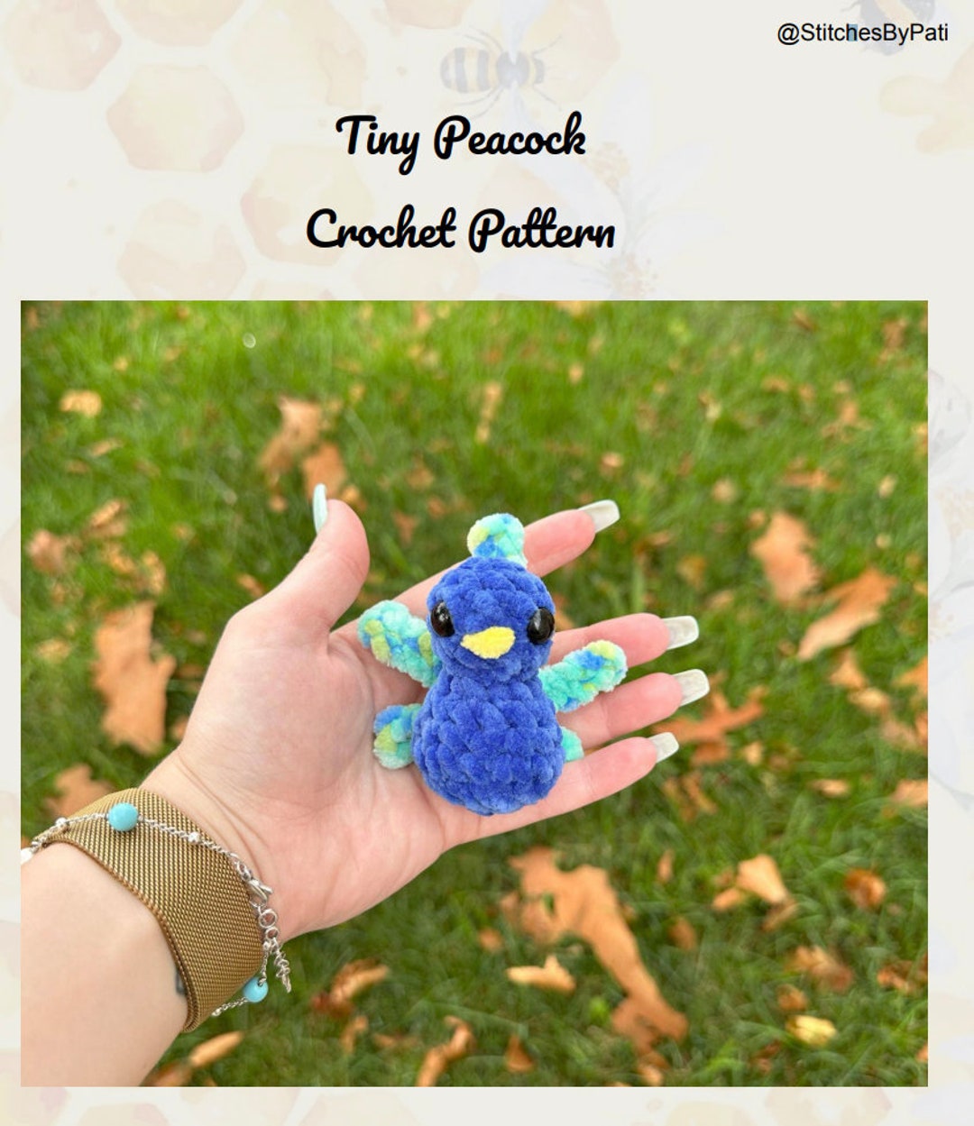Mini Peacock- LOW SEW! Crochet Pattern - Etsy