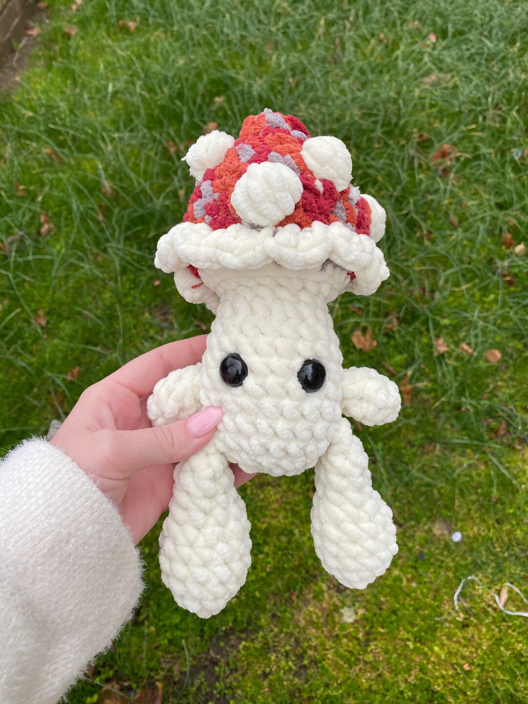 Garlic the Mushroom Buddy Crochet Plushie READY TO SHIP - Etsy