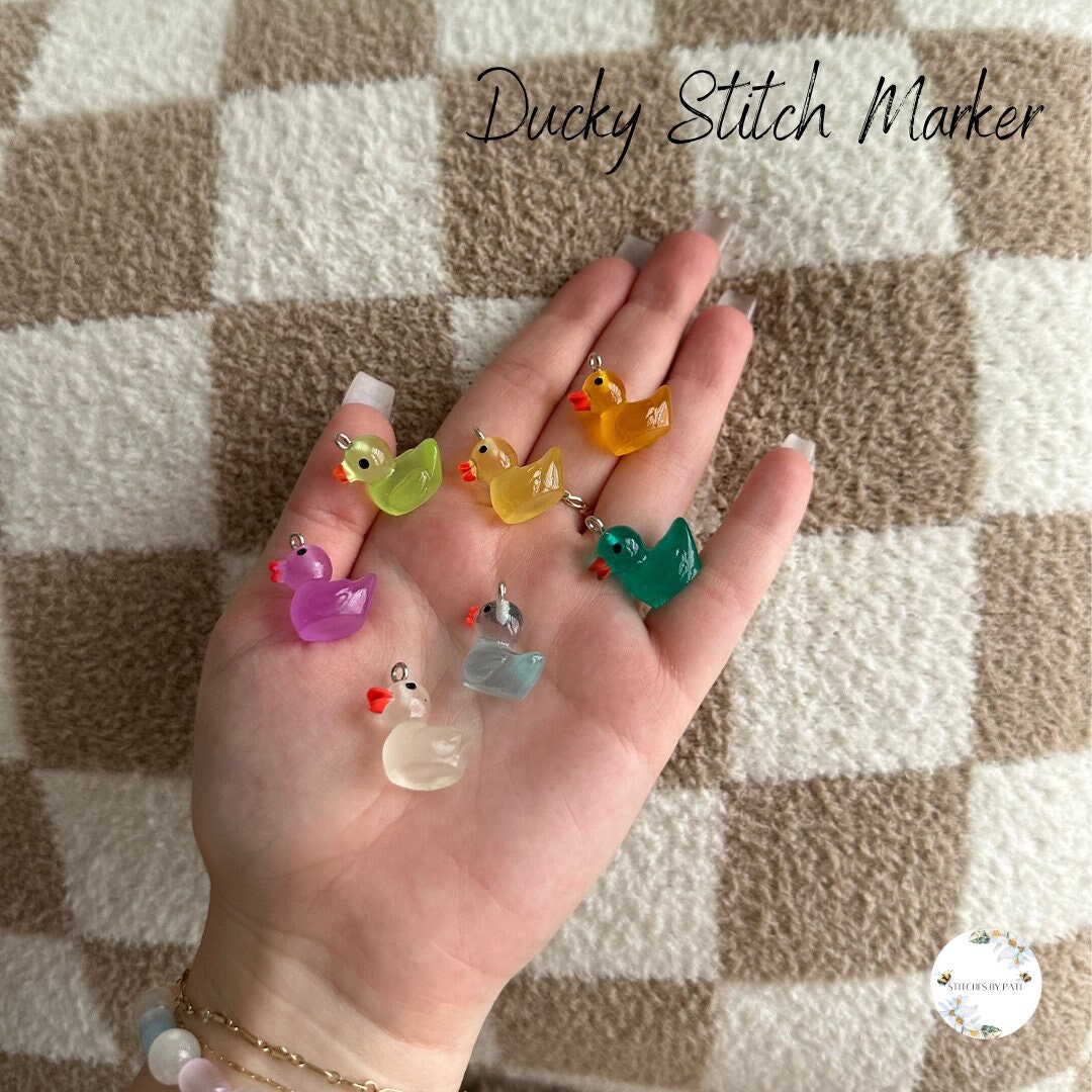 Custom Rubber Ducky Stitch Marker - Lobster Clasp - Crochet/knitting - Etsy
