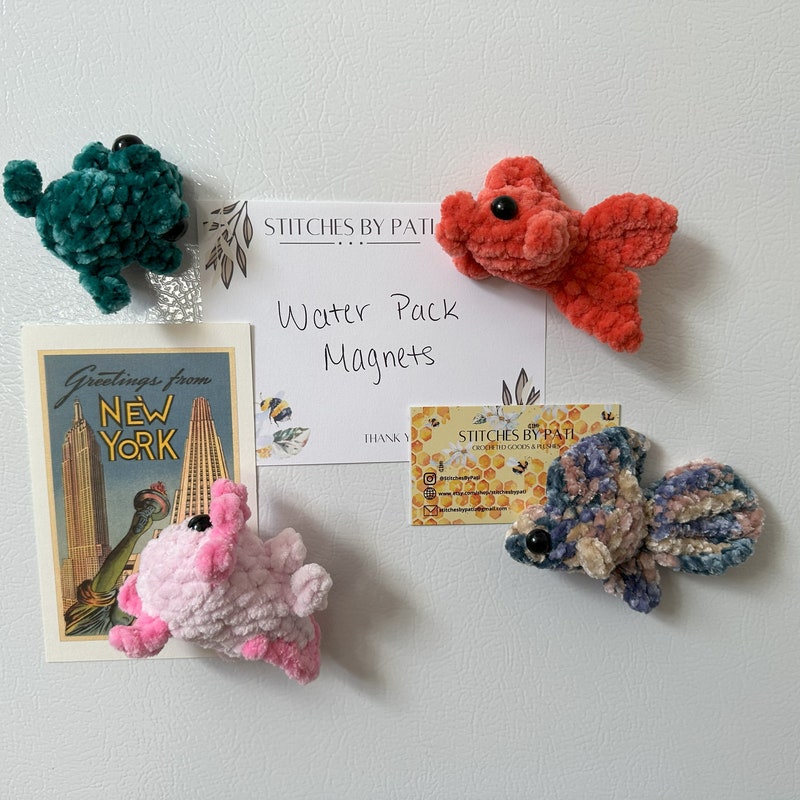 Crocheted Magnets - Etsy