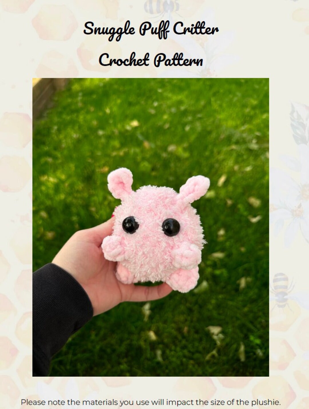 PDF PATTERN ONLY - Snuggle Puff Critter Crochet Pattern - Etsy