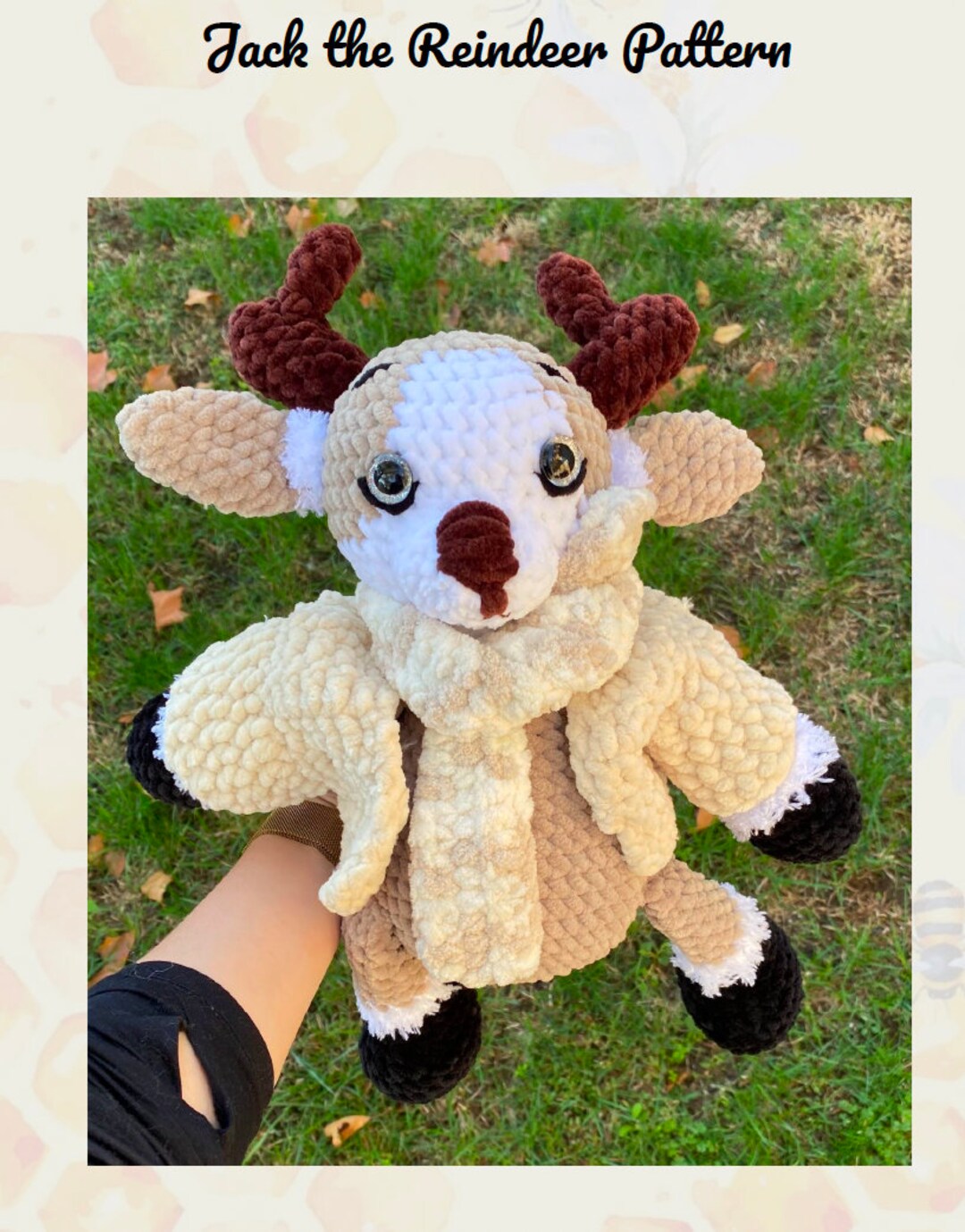 Jack the Reindeer - PDF Crochet Pattern - Christmas - Etsy