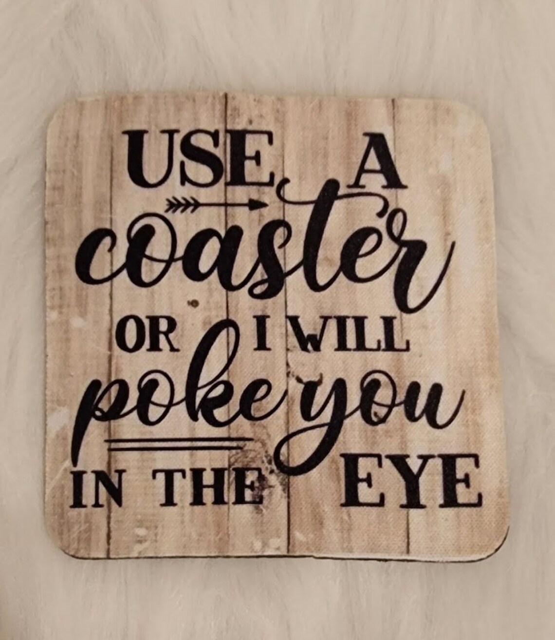 Funny Coaster Set. Keep Tables Clean, Gift for Her, Waterproof, Anti ...