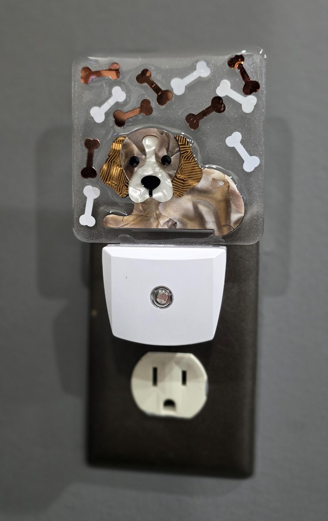 Puppy Night Light, LED, Light Sensor, Dog Lover, Bedroom, Bathroom ...
