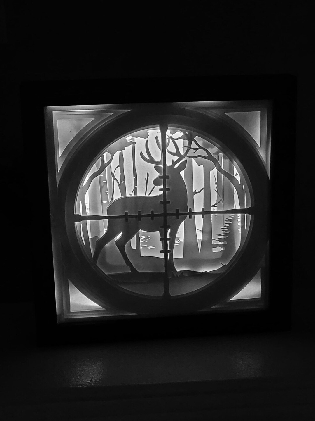 Hunting Elk Shadow Box - Etsy