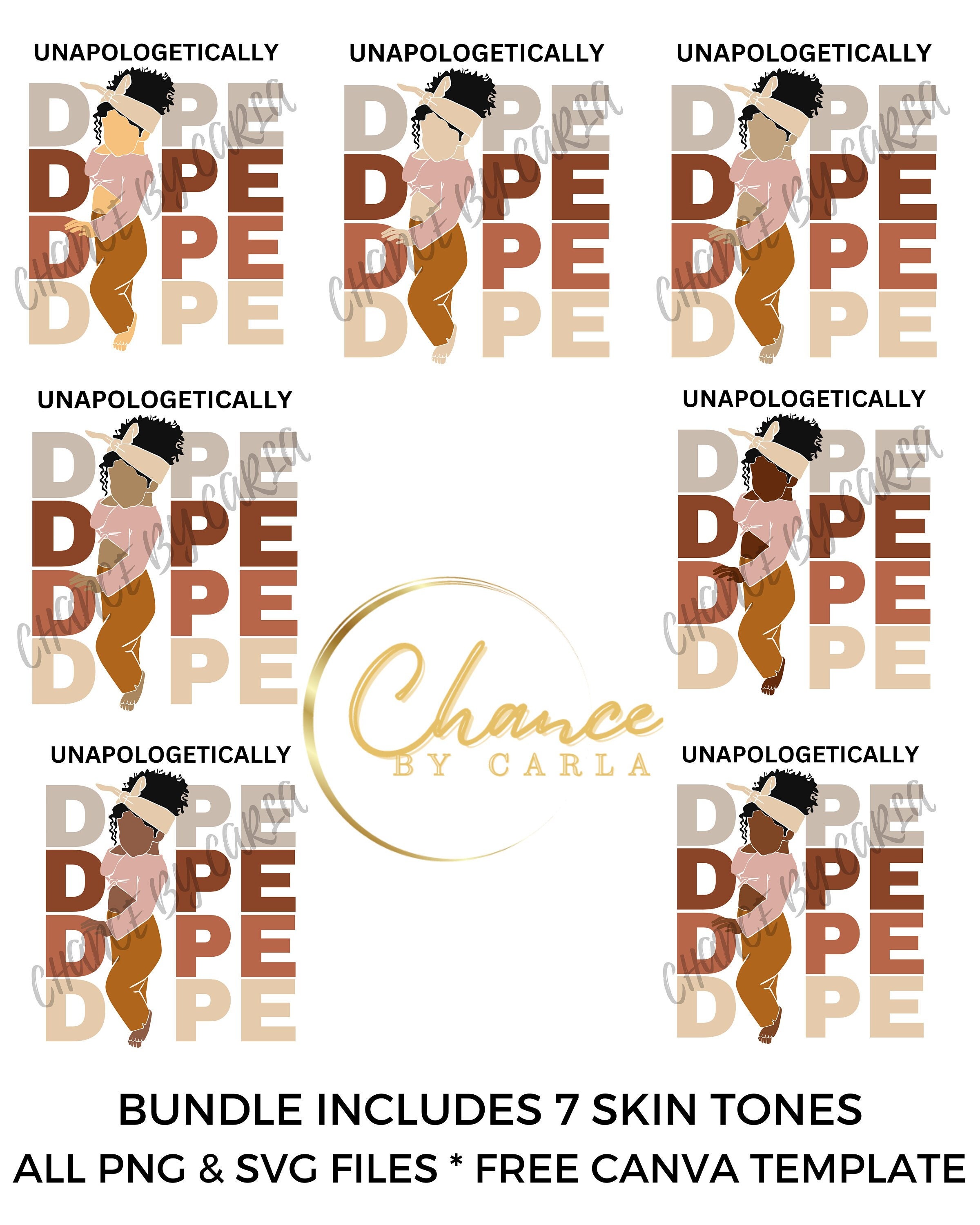 Unapologetically Dope PNG Bundle, Black Woman Sublimation, Dope Girl ...