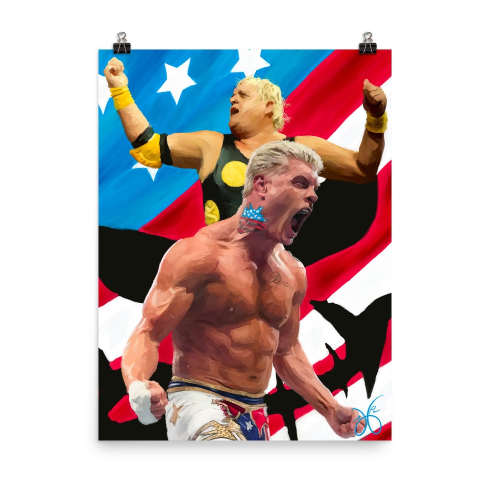 WWE Cody Rhodes American Nightmare Art Print - Etsy