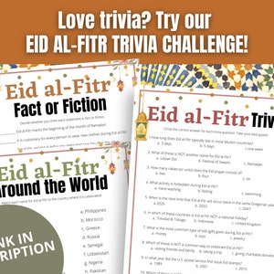 Eid Al-fitr Fact or Fiction Game: Fun Quiz (printable PDF) - Etsy