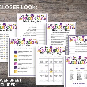 Mardi Gras Games MEGA Bundle: 45 Party Games, Activities and ...