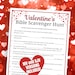 Valentine's Bible Scavenger Hunt Game: Christian Activity (PDF) - Etsy