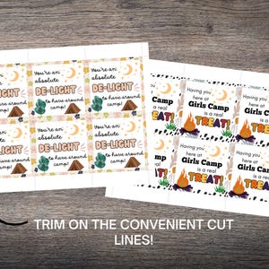LDS Girls Camp Treat Tags: Printable Pillow Treat Gifts (digital ...