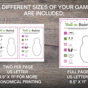 Spring Roll a Bunny Game, Fun Spring Game for Class Party, Classroom ...