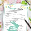 Easter Trivia Printable Game | Easter Quiz Party Game | Easter Activity ...