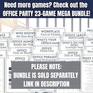 Office Jargon Matching Game: Work Party Team Building (printable PDF ...