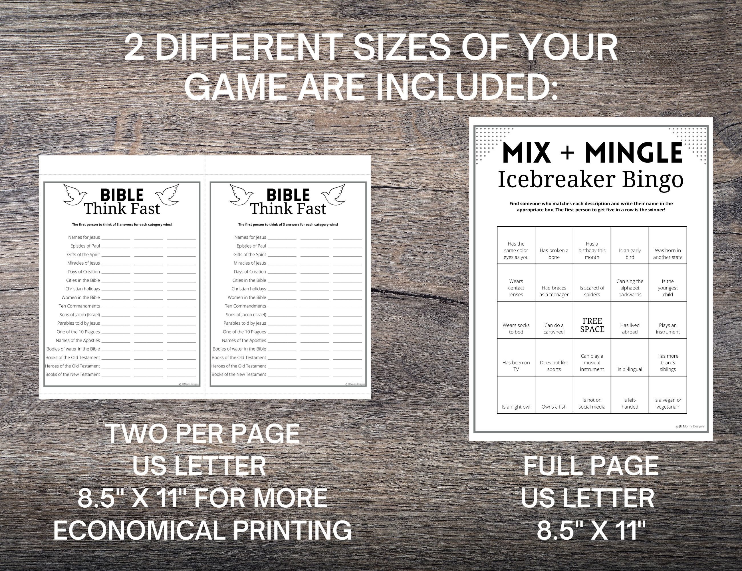 Mix & Mingle Icebreaker Bingo: Fun Group Activity (PDF) - Etsy