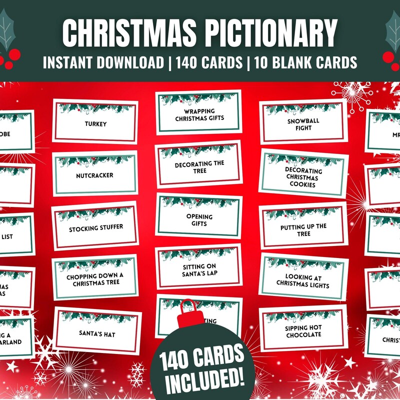 Weihnachts pictionary - Etsy.de